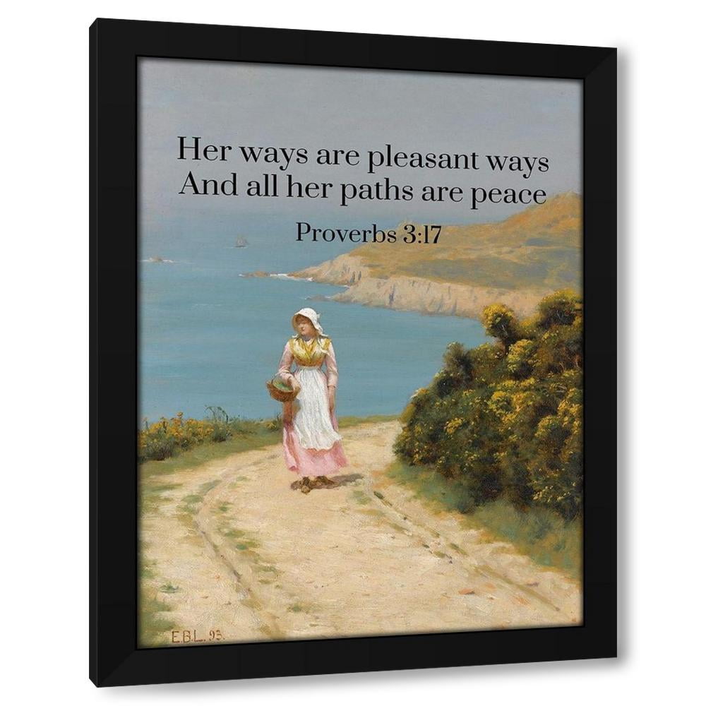 ArtsyQuotes 11x14 Black Modern Wood Framed Wall Art Titled - Bible ...