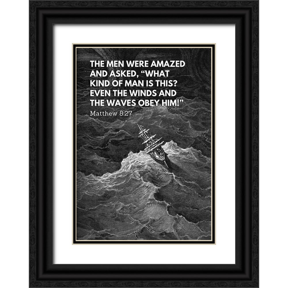 ArtsyQuotes 11x14 Black Ornate Wood Framed with Double Matting Museum ...