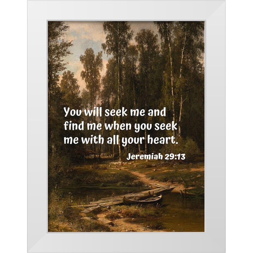 ArtsyQuotes 11x14 White Modern Wood Framed Museum Art Print Titled ...