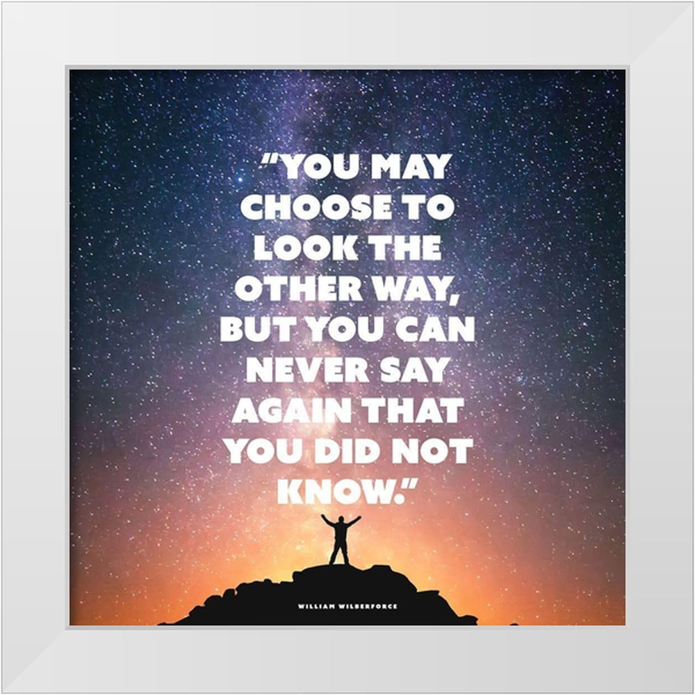 ArtsyQuotes 12x12 White Modern Wood Framed Museum Art Print Titled ...