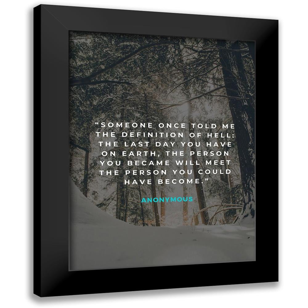 ArtsyQuotes 12x14 Black Modern Framed Museum Art Print Titled - Artsy ...