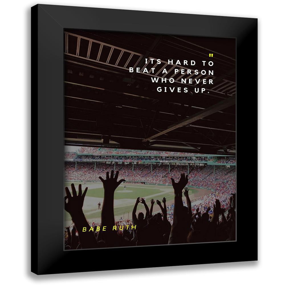 ArtsyQuotes 12x14 Black Modern Framed Museum Art Print Titled - Babe ...