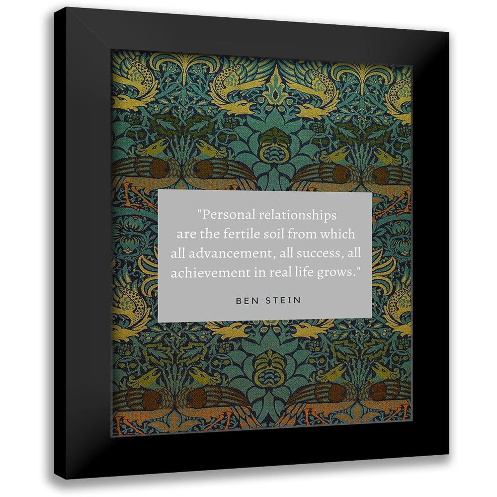 ArtsyQuotes 12x14 Black Modern Framed Museum Art Print Titled - Ben ...