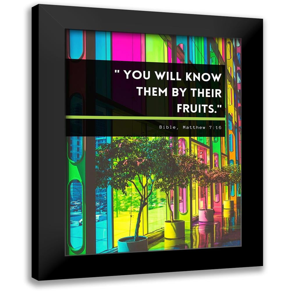 ArtsyQuotes 12x14 Black Modern Framed Museum Art Print Titled - Bible ...