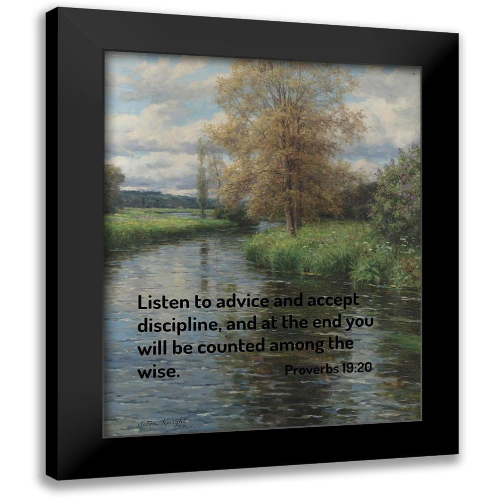 ArtsyQuotes 12x14 Black Modern Framed Museum Art Print Titled - Bible ...