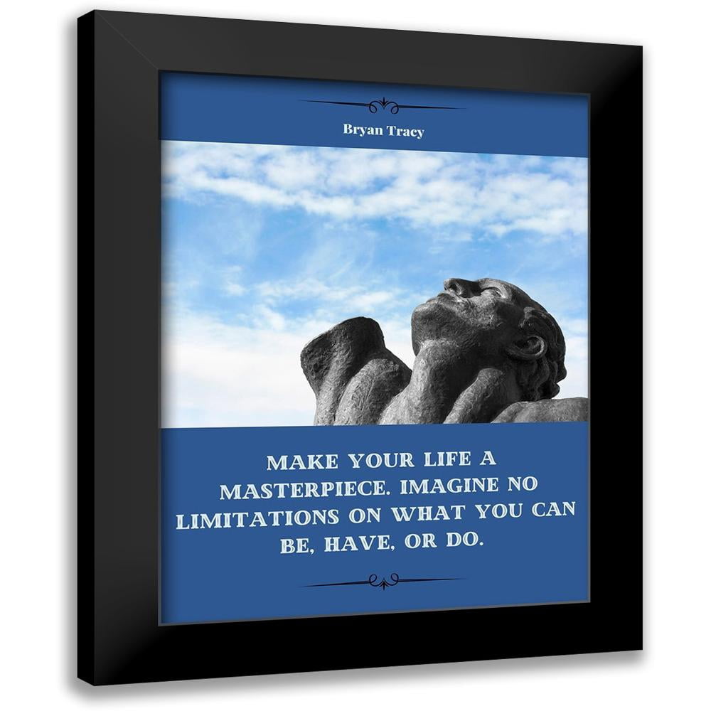 ArtsyQuotes 12x14 Black Modern Framed Museum Art Print Titled - Bryan ...
