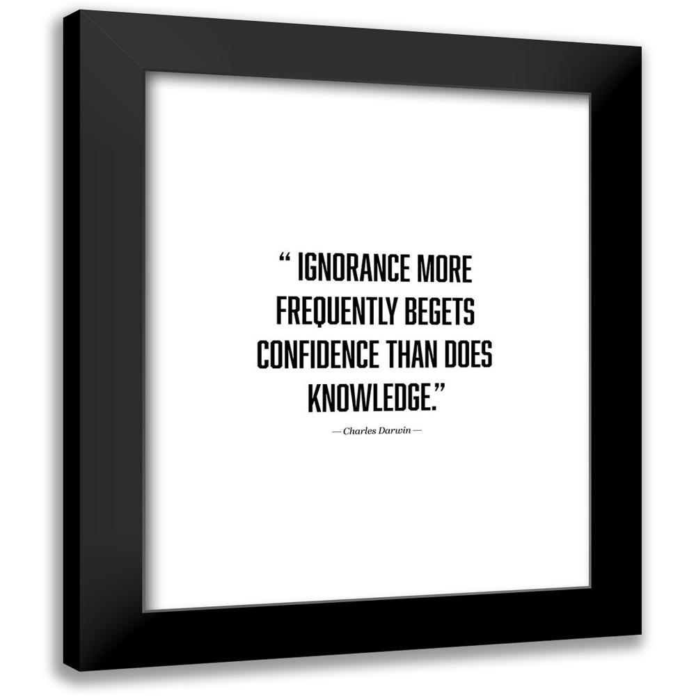 ArtsyQuotes 12x14 Black Modern Framed Museum Art Print Titled - Charles ...