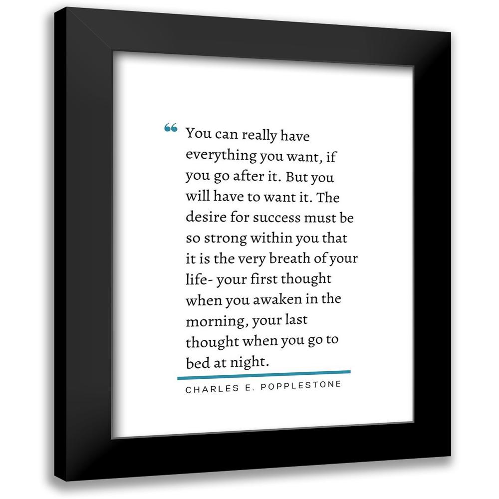 ArtsyQuotes 12x14 Black Modern Framed Museum Art Print Titled - Charles ...