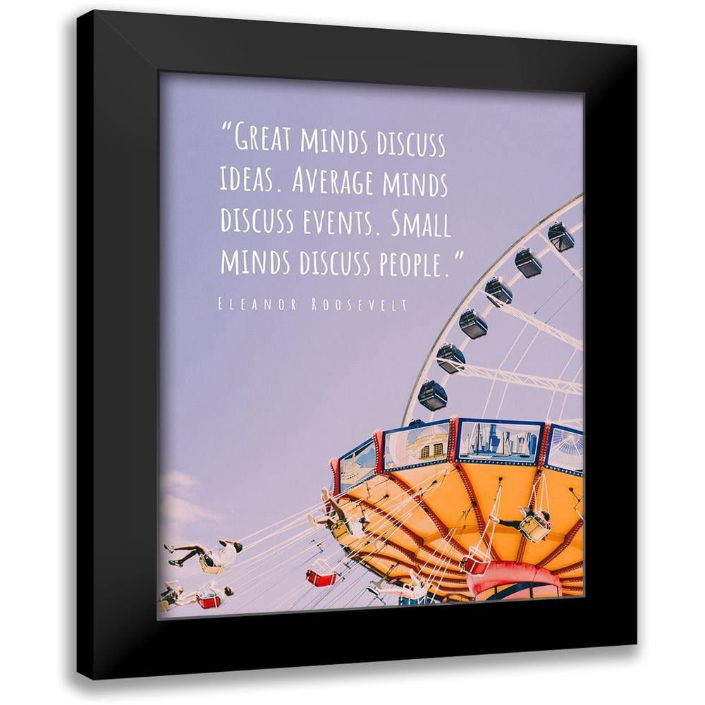 ArtsyQuotes 12x14 Black Modern Framed Museum Art Print Titled - Eleanor ...