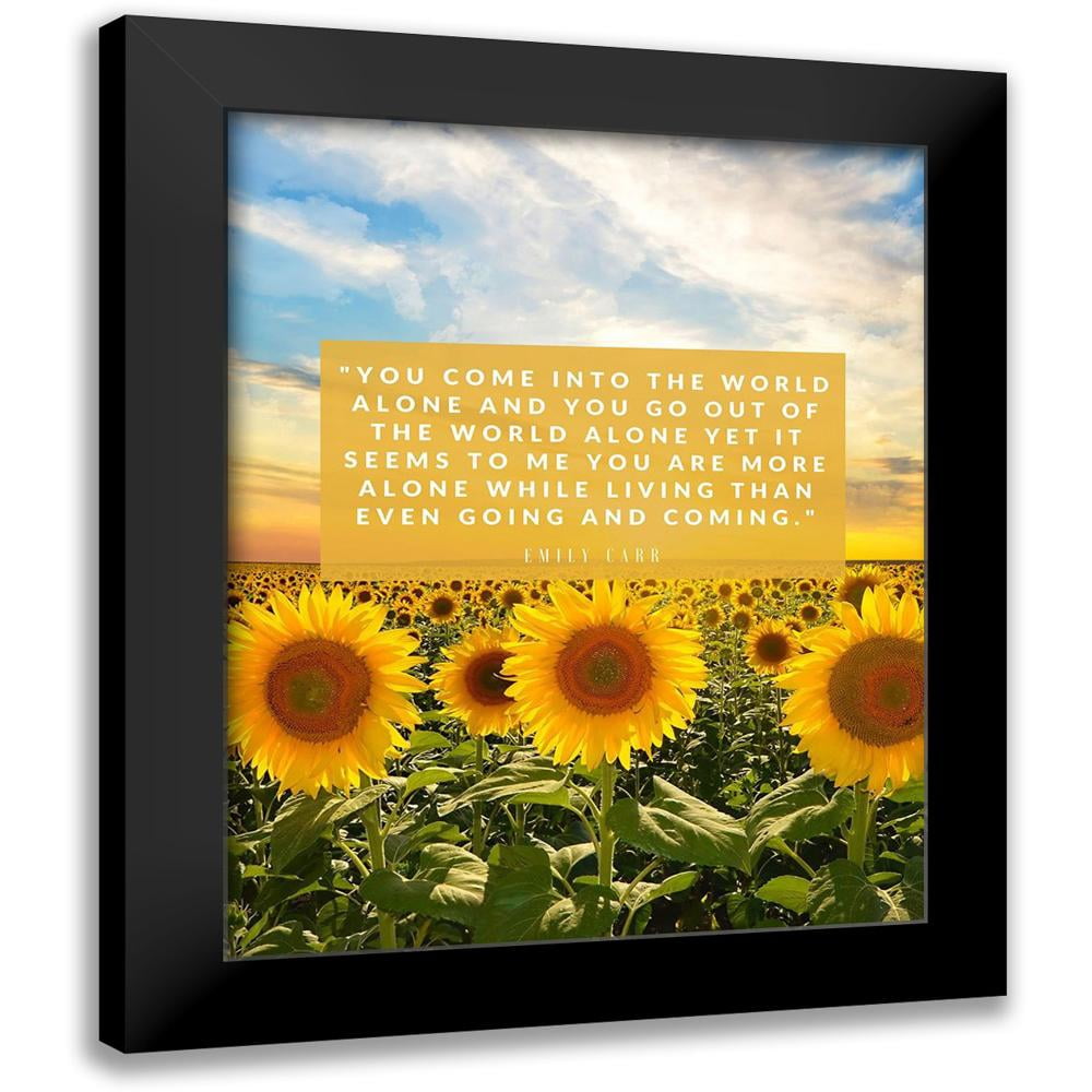 ArtsyQuotes 12x14 Black Modern Framed Museum Art Print Titled - Emily ...