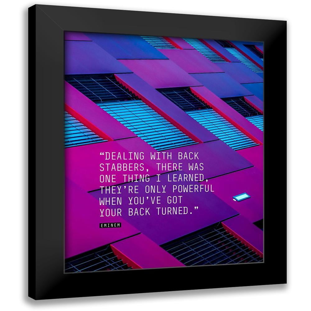 ArtsyQuotes 12x14 Black Modern Framed Museum Art Print Titled - Eminem ...