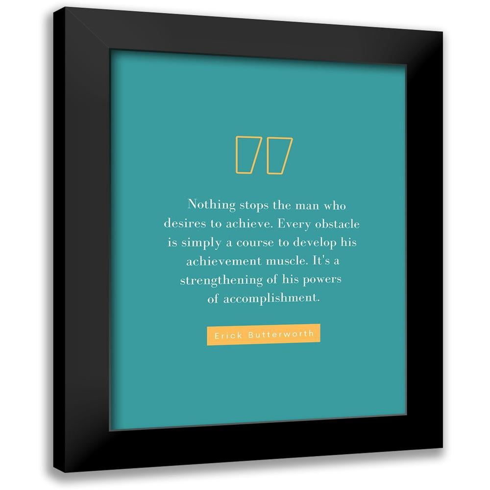 ArtsyQuotes 12x14 Black Modern Framed Museum Art Print Titled - Erick ...