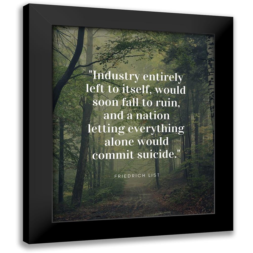 ArtsyQuotes 12x14 Black Modern Framed Museum Art Print Titled ...