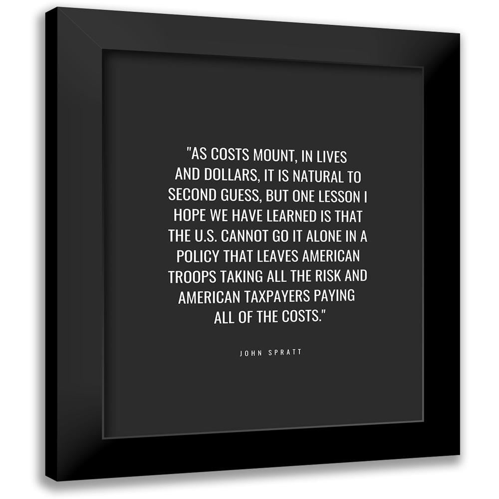 ArtsyQuotes 12x14 Black Modern Framed Museum Art Print Titled - John ...
