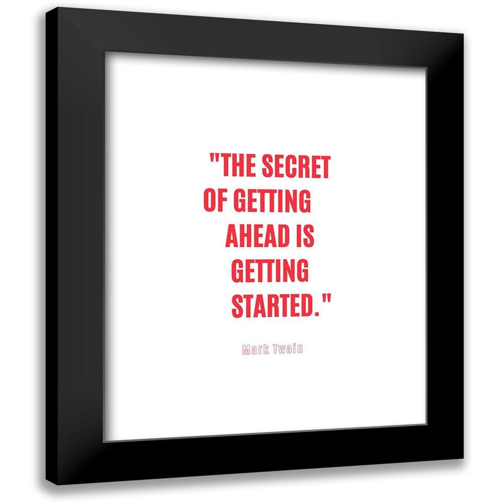 ArtsyQuotes 12x14 Black Modern Framed Museum Art Print Titled - Mark ...