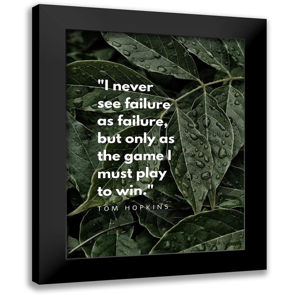 ArtsyQuotes 12x14 Black Modern Framed Museum Art Print Titled - Tom ...
