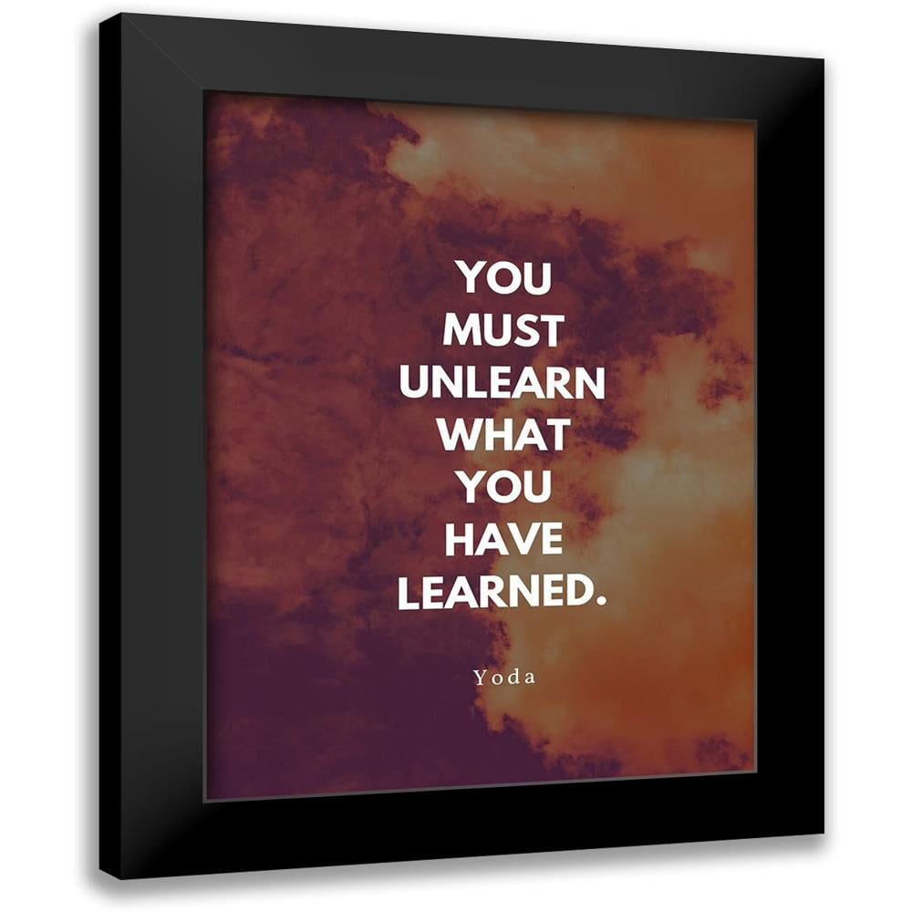ArtsyQuotes 12x14 Black Modern Framed Museum Art Print Titled - Yoda ...
