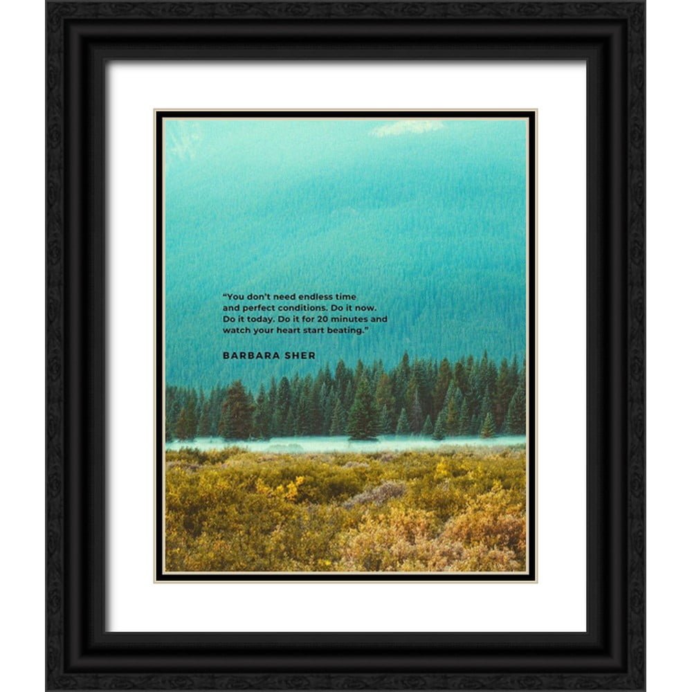 ArtsyQuotes 12x14 Black Ornate Wood Framed with Double Matting Museum ...