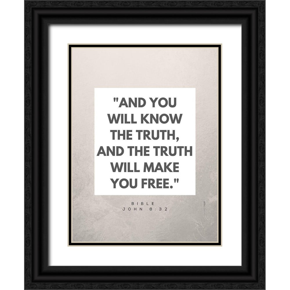 ArtsyQuotes 12x14 Black Ornate Wood Framed with Double Matting Museum ...