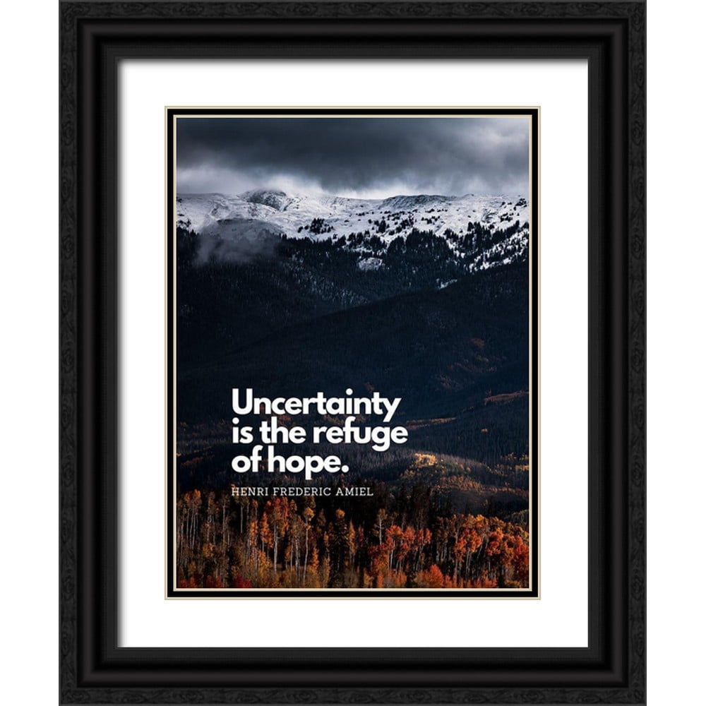 ArtsyQuotes 12x14 Black Ornate Wood Framed with Double Matting Museum ...