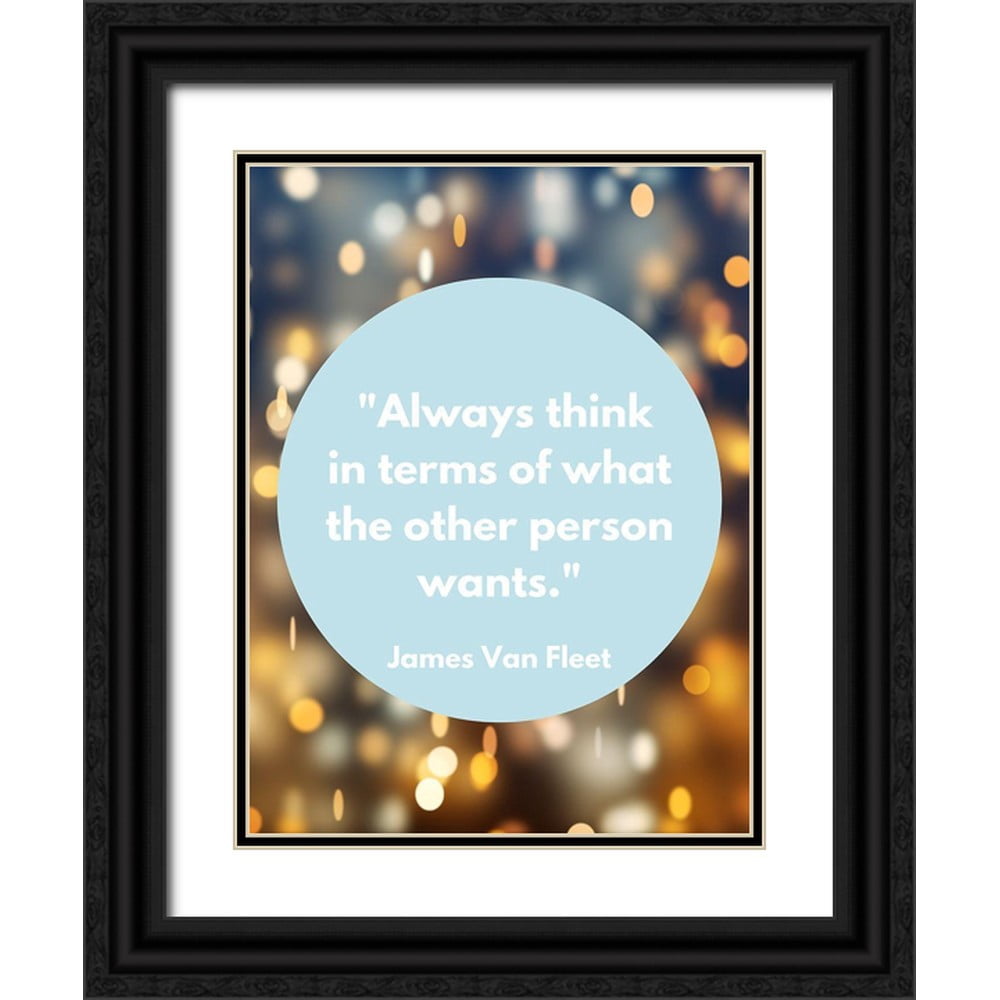 ArtsyQuotes 12x14 Black Ornate Wood Framed with Double Matting Museum ...