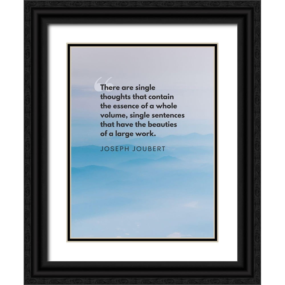 ArtsyQuotes 12x14 Black Ornate Wood Framed with Double Matting Museum ...