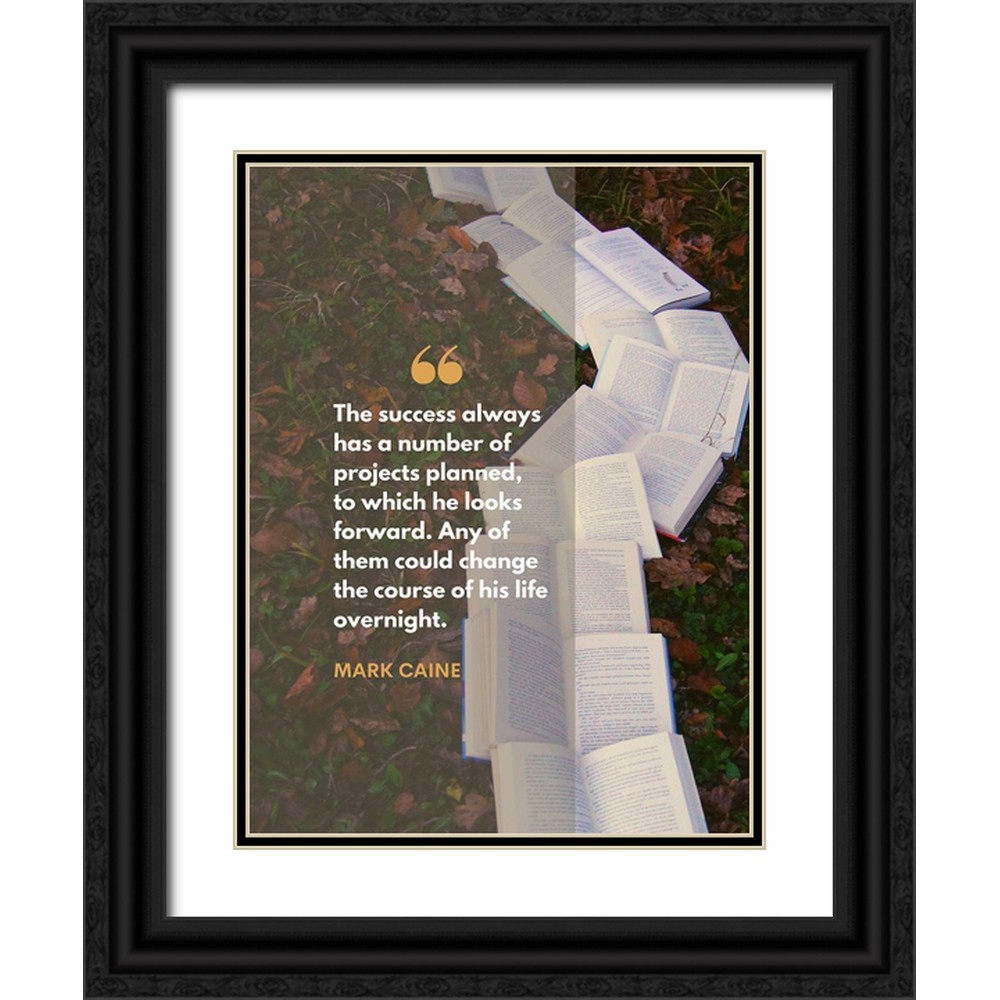 ArtsyQuotes 12x14 Black Ornate Wood Framed with Double Matting Museum ...