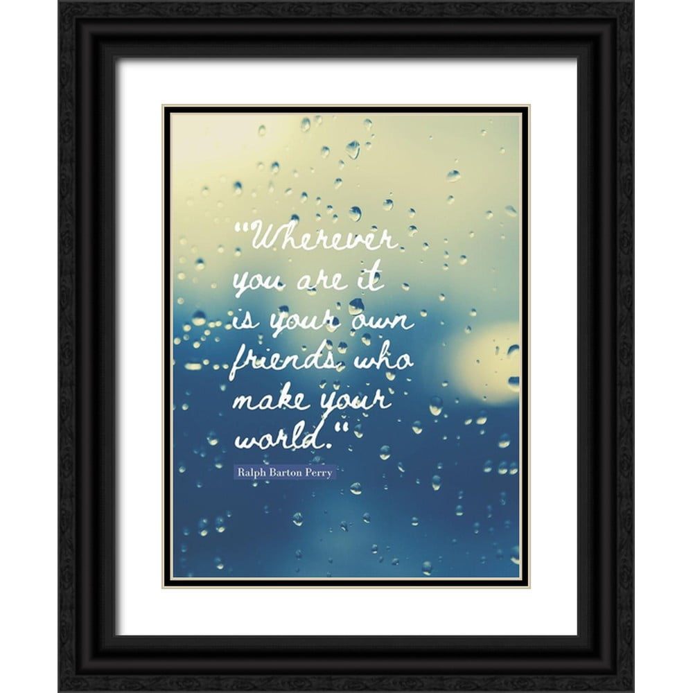 ArtsyQuotes 12x14 Black Ornate Wood Framed with Double Matting Museum ...