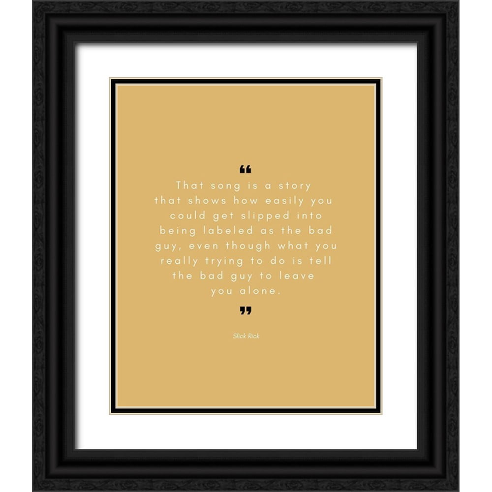 ArtsyQuotes 12x14 Black Ornate Wood Framed with Double Matting Museum ...