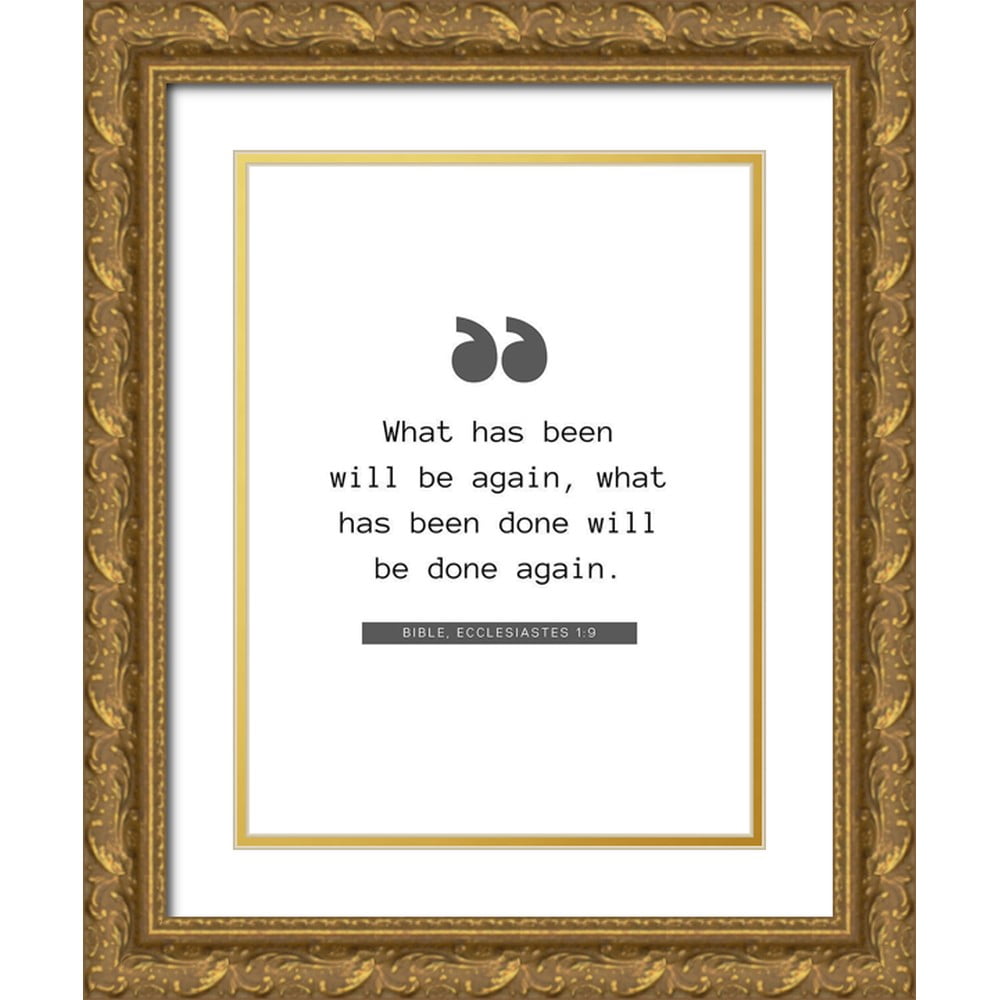 ArtsyQuotes 12x14 Gold Ornate Wood Framed with Double Matting Museum ...
