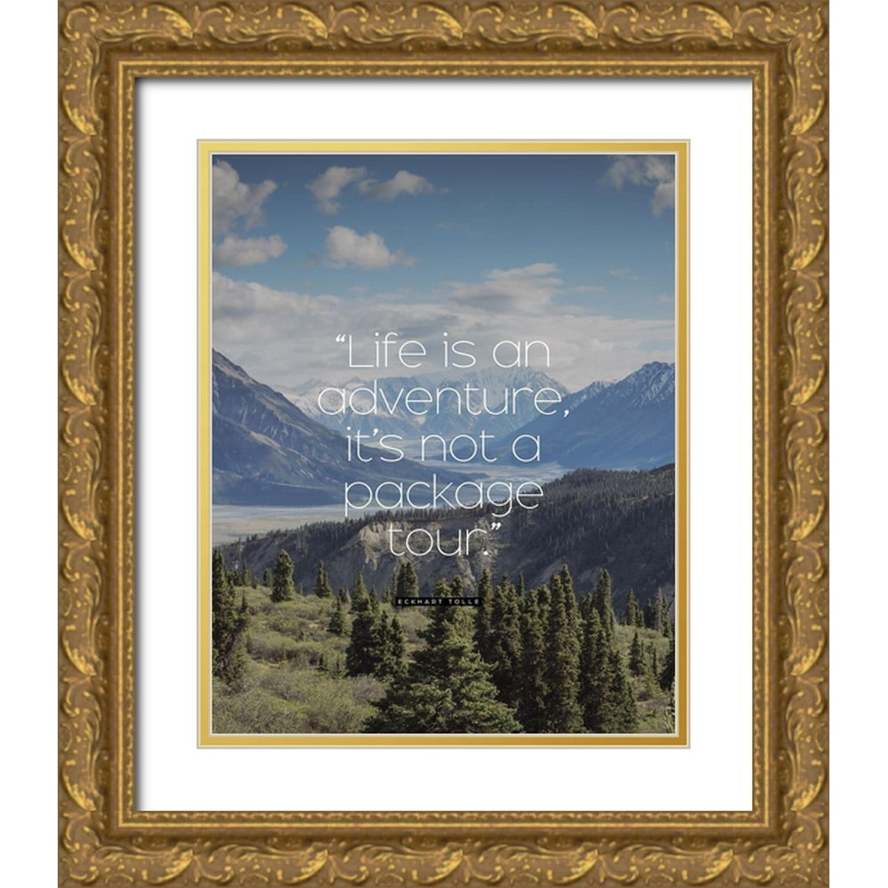 ArtsyQuotes 12x14 Gold Ornate Wood Framed with Double Matting Museum ...