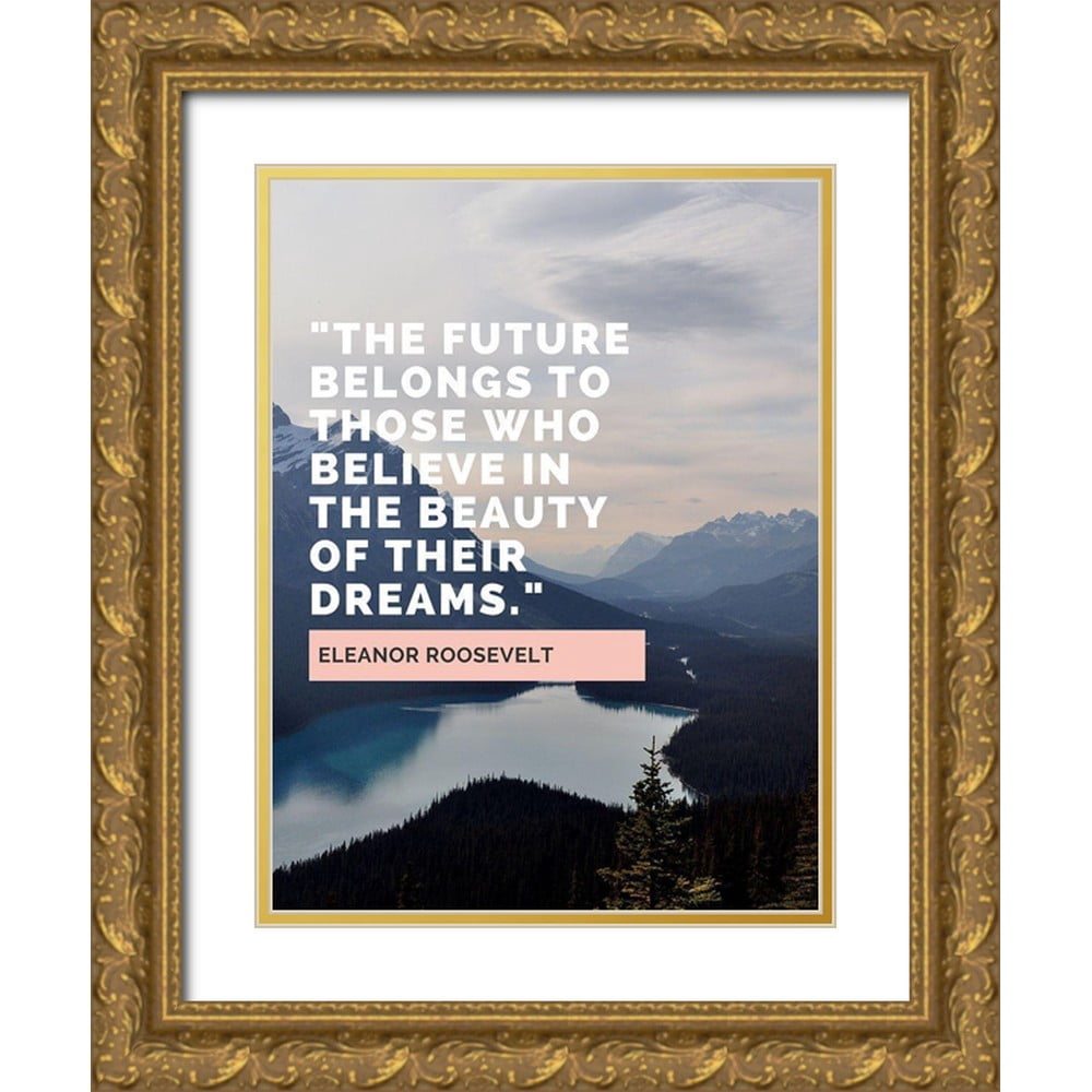 ArtsyQuotes 12x14 Gold Ornate Wood Framed with Double Matting Museum ...