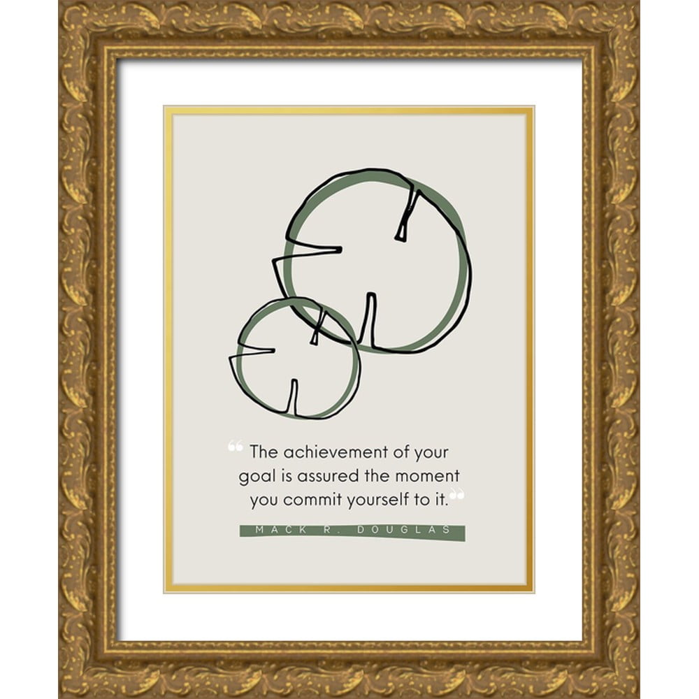 ArtsyQuotes 12x14 Gold Ornate Wood Framed with Double Matting Museum ...