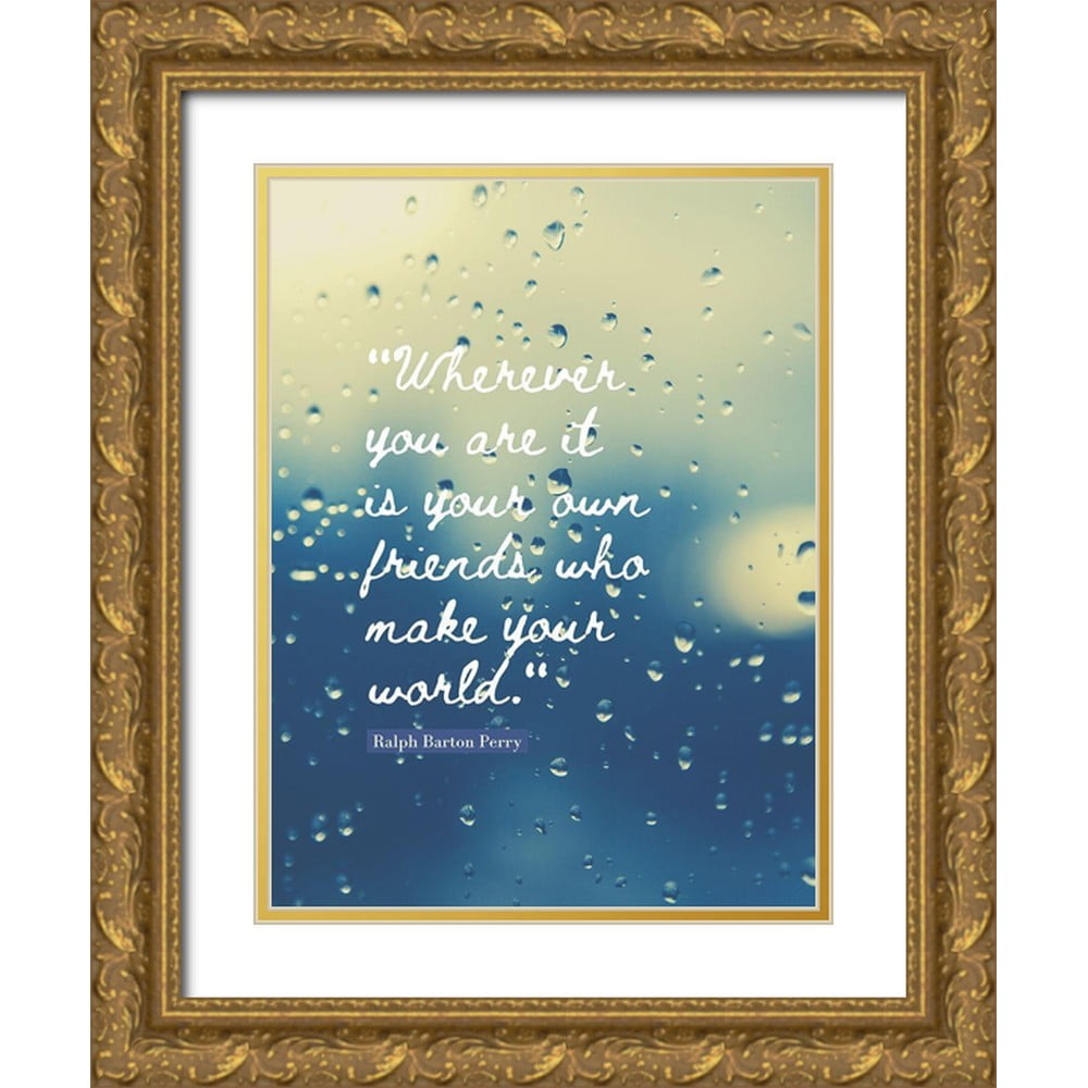 ArtsyQuotes 12x14 Gold Ornate Wood Framed with Double Matting Museum ...