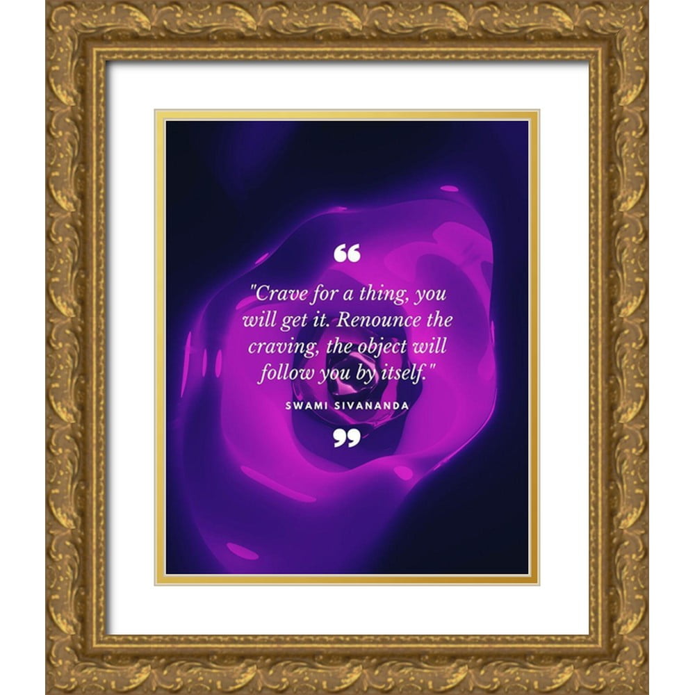 ArtsyQuotes 12x14 Gold Ornate Wood Framed with Double Matting Museum ...