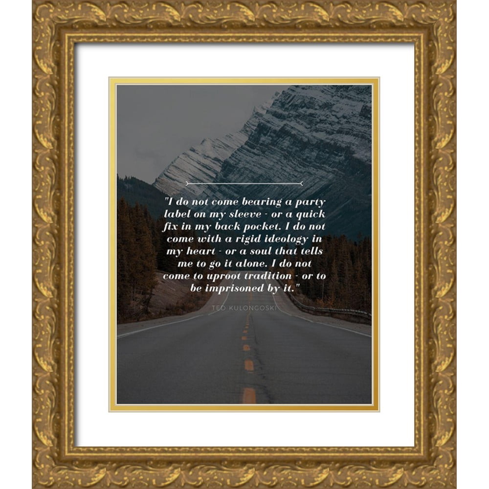 ArtsyQuotes 12x14 Gold Ornate Wood Framed with Double Matting Museum ...