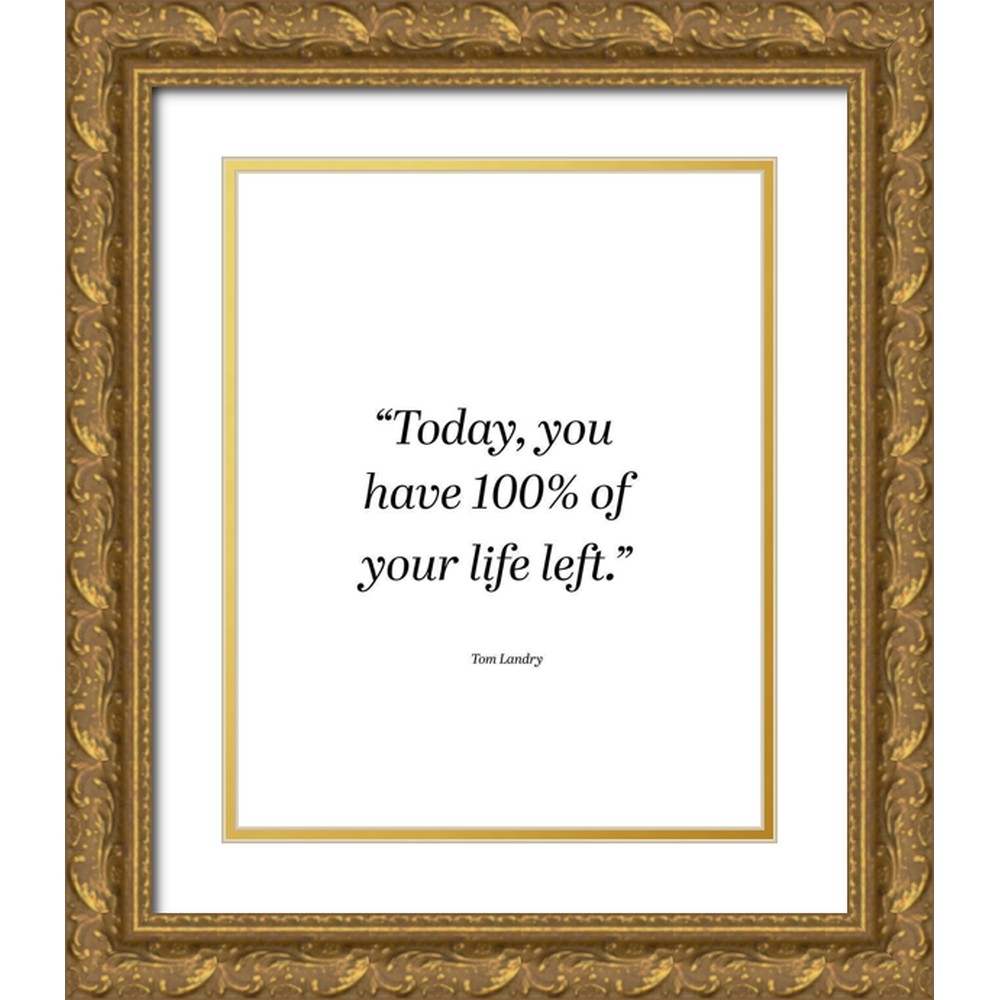 ArtsyQuotes 12x14 Gold Ornate Wood Framed with Double Matting Museum ...