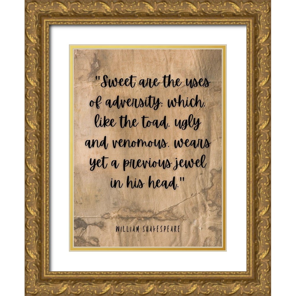 ArtsyQuotes 12x14 Gold Ornate Wood Framed with Double Matting Museum ...