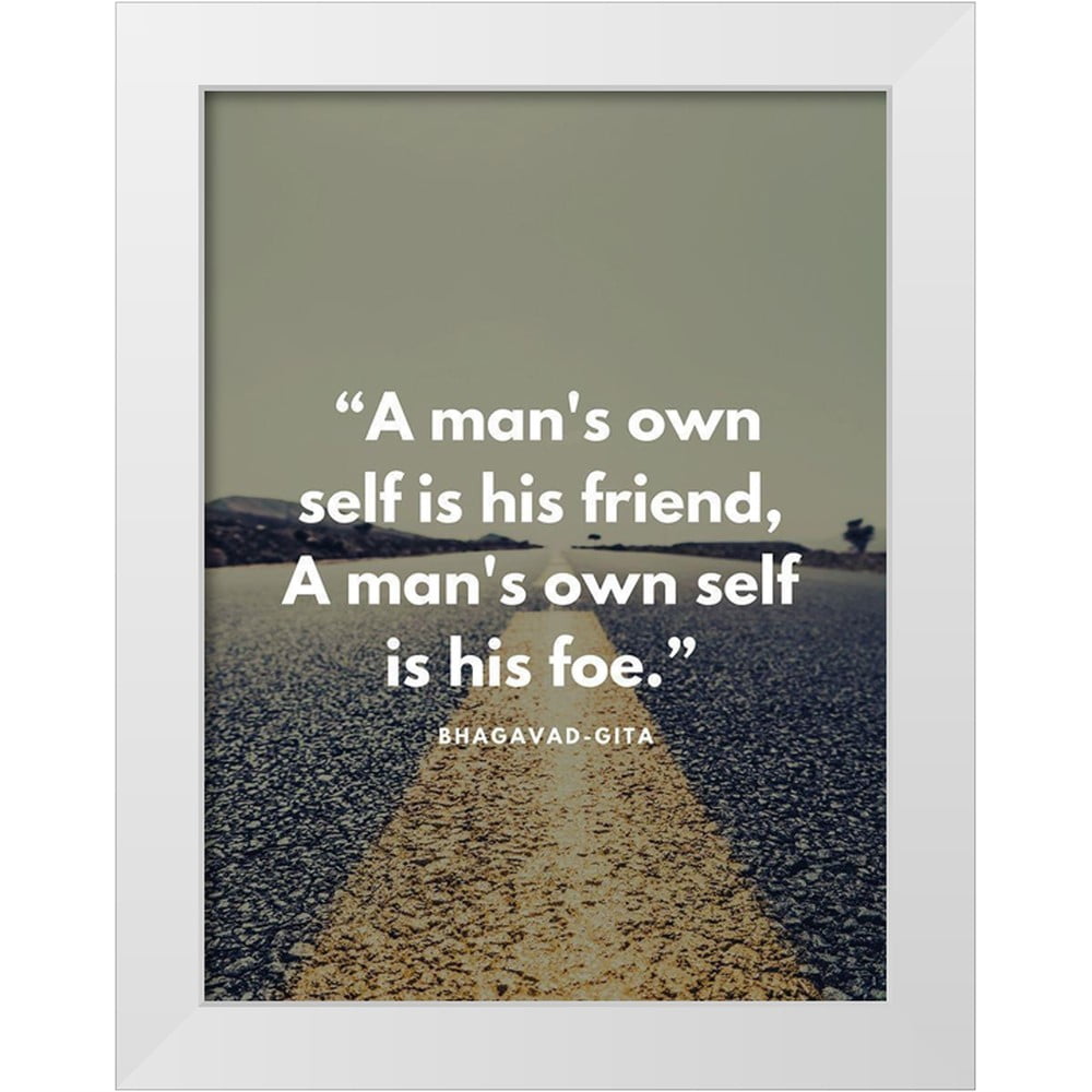 ArtsyQuotes 12x14 White Modern Wood Framed Museum Art Print Titled ...