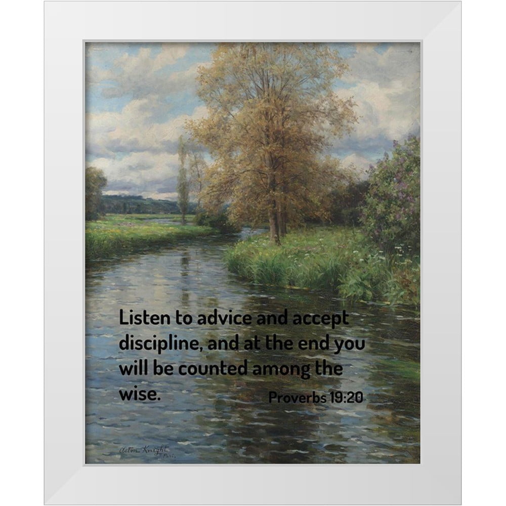 ArtsyQuotes 12x14 White Modern Wood Framed Museum Art Print Titled ...