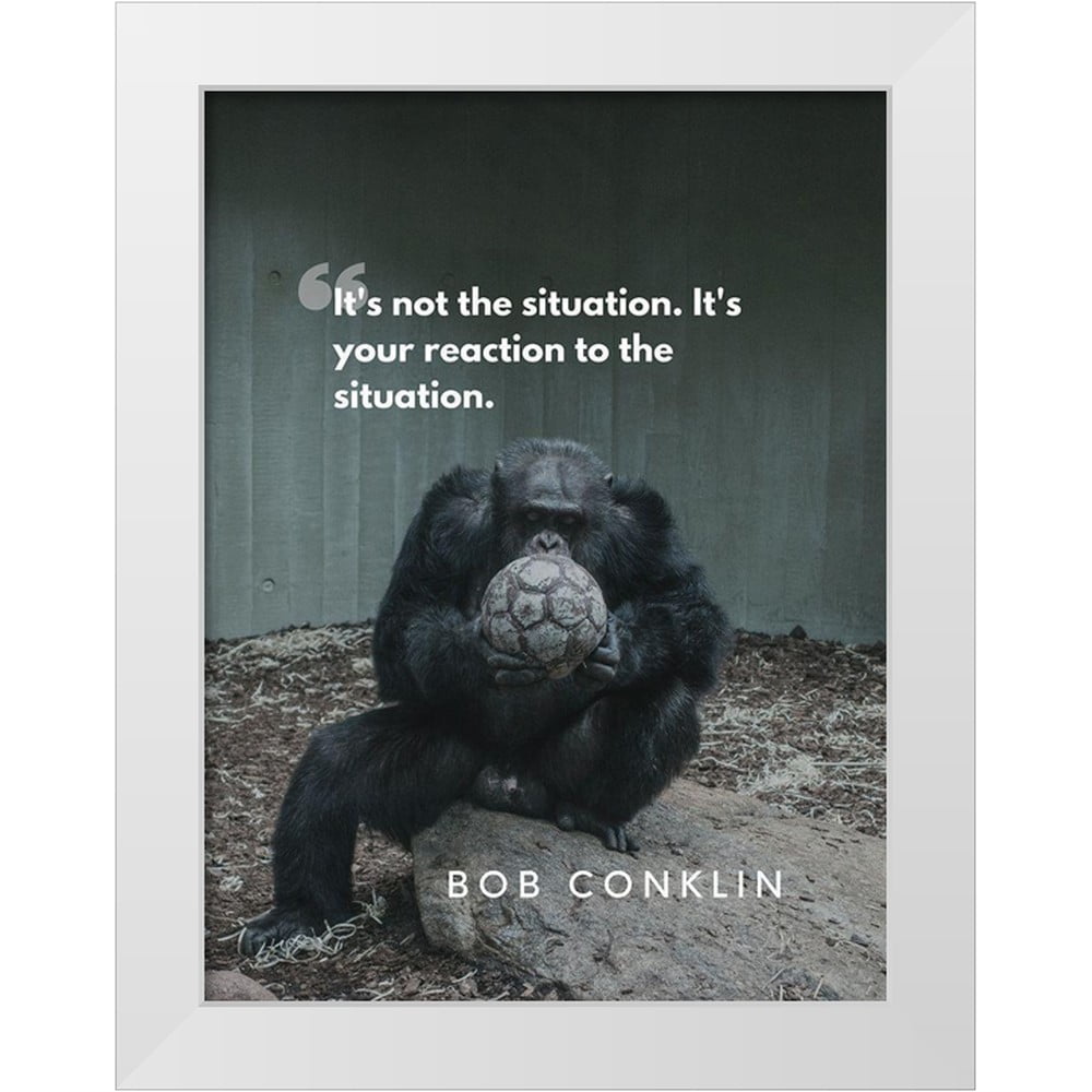 ArtsyQuotes 12x14 White Modern Wood Framed Museum Art Print Titled ...