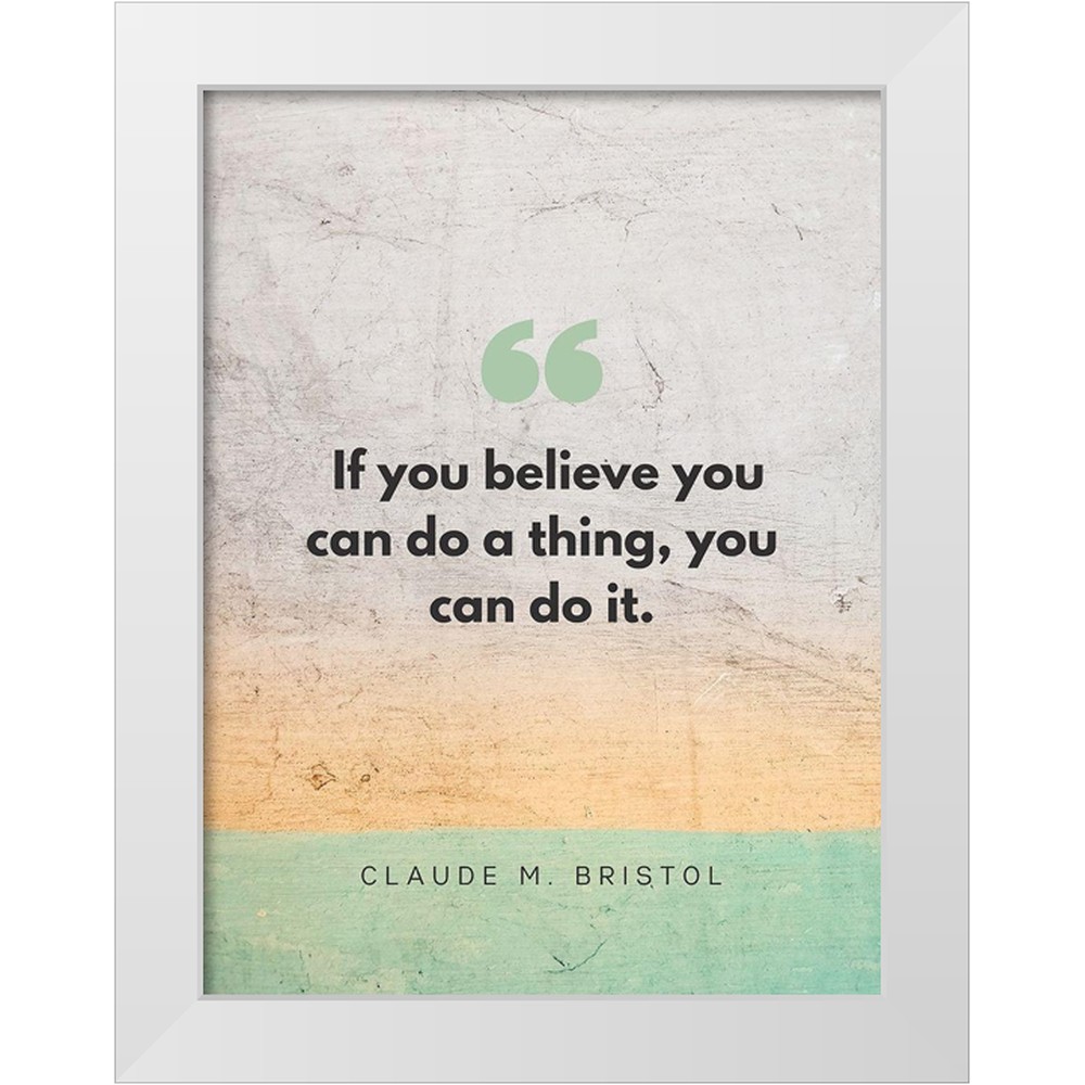 ArtsyQuotes 12x14 White Modern Wood Framed Museum Art Print Titled ...