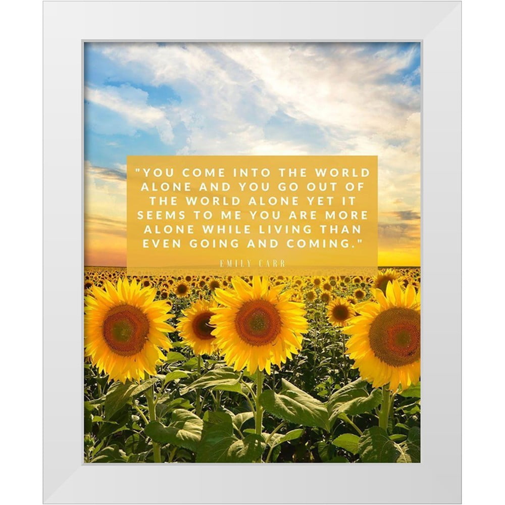 ArtsyQuotes 12x14 White Modern Wood Framed Museum Art Print Titled ...