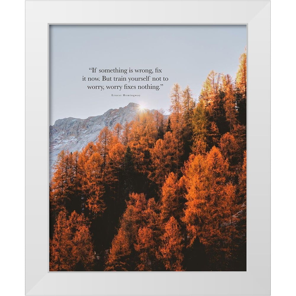 ArtsyQuotes 12x14 White Modern Wood Framed Museum Art Print Titled ...