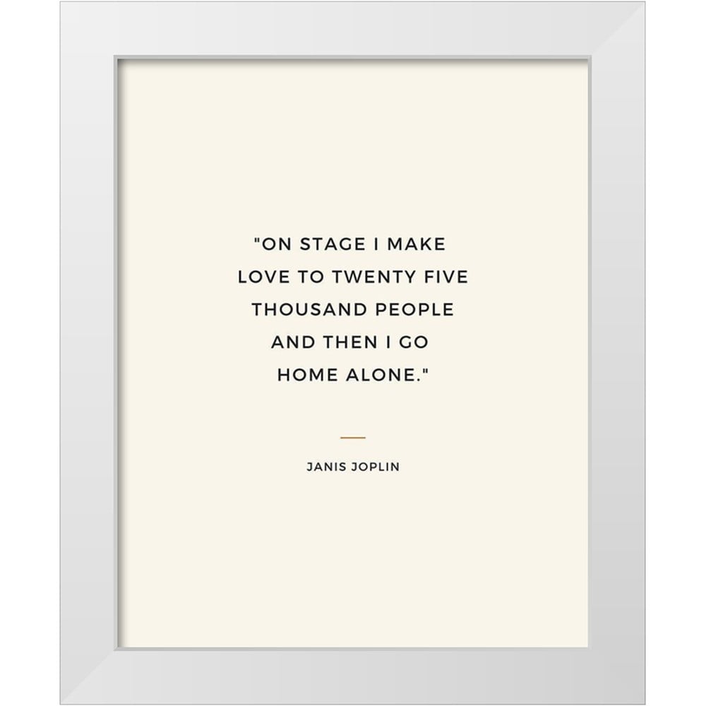 ArtsyQuotes 12x14 White Modern Wood Framed Museum Art Print Titled ...
