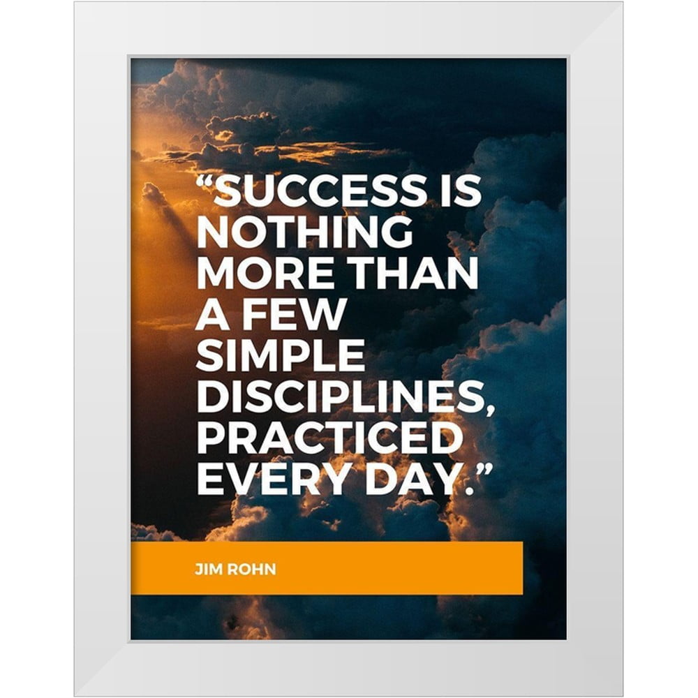 ArtsyQuotes 12x14 White Modern Wood Framed Museum Art Print Titled ...