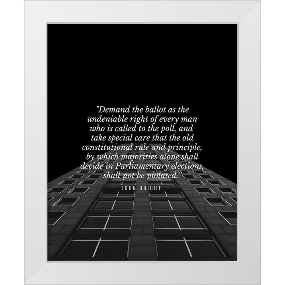 ArtsyQuotes 12x14 White Modern Wood Framed Museum Art Print Titled ...