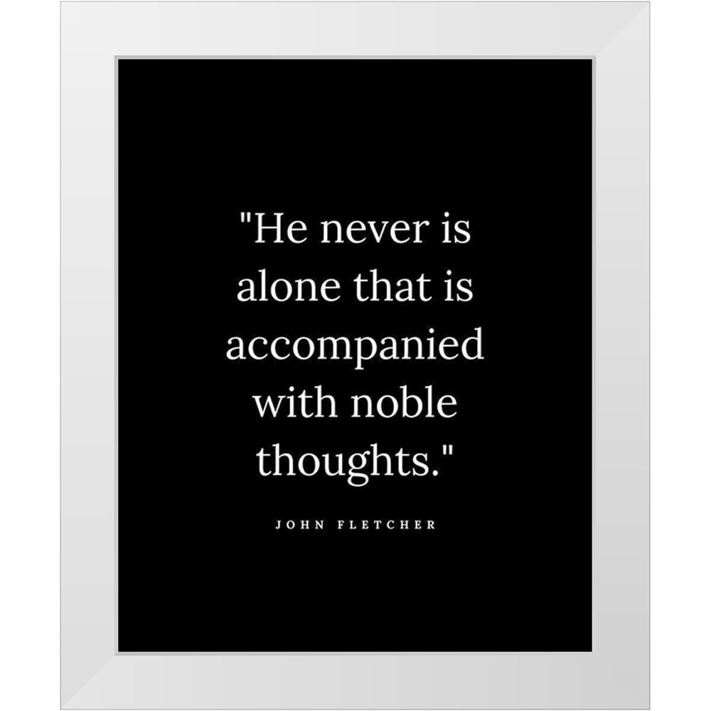 ArtsyQuotes 12x14 White Modern Wood Framed Museum Art Print Titled ...