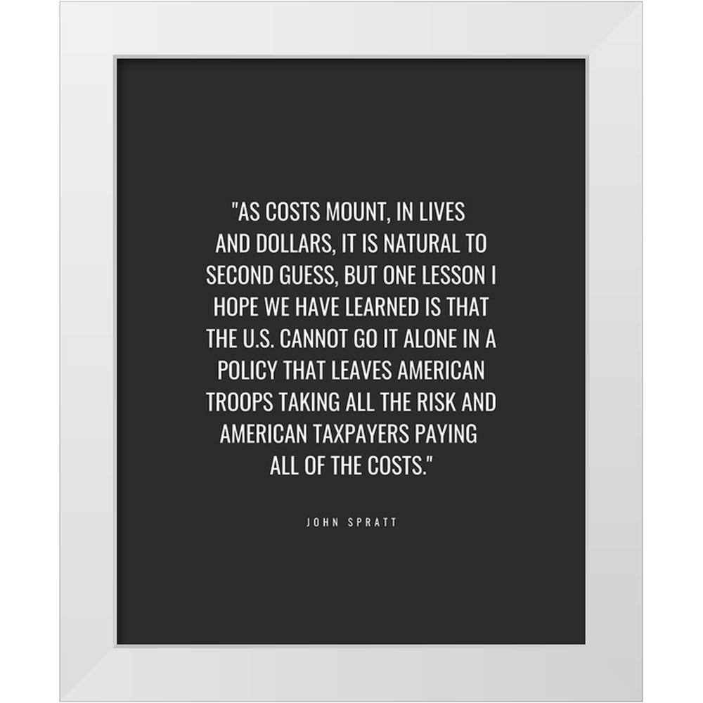 ArtsyQuotes 12x14 White Modern Wood Framed Museum Art Print Titled ...