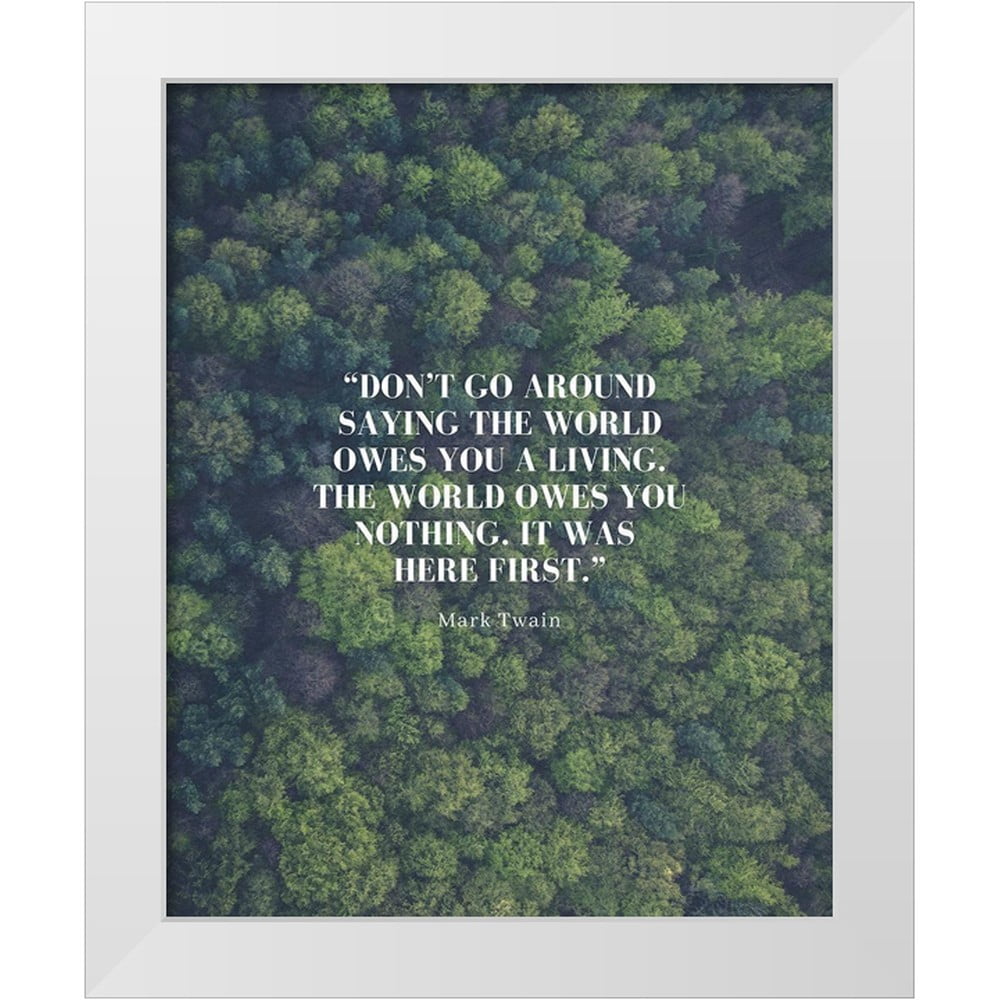 ArtsyQuotes 12x14 White Modern Wood Framed Museum Art Print Titled ...